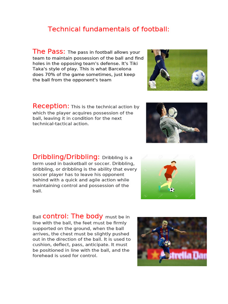 Technical Fundamentals of Soccer | PDF | Association Football | Ball Games