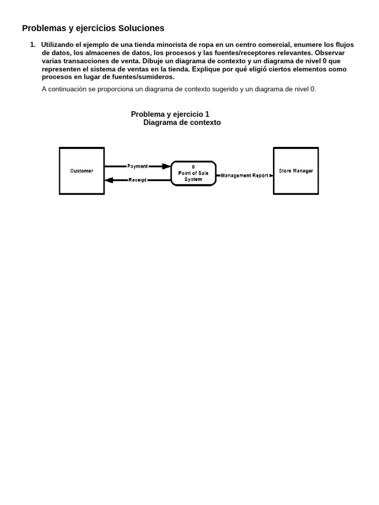 Problemas y Soluciones de Ejercicios de DFD | PDF | Sistema | Información