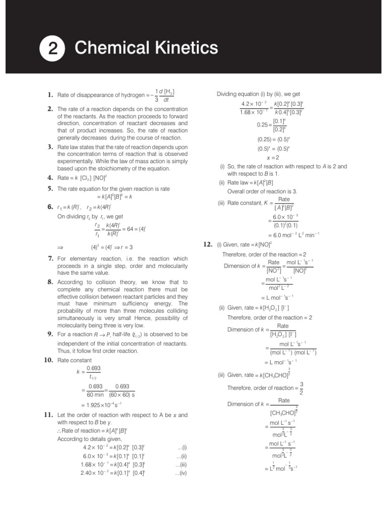 CBSE Class XII Chemistry Chp 02 | PDF | Reaction Rate | Physical Sciences