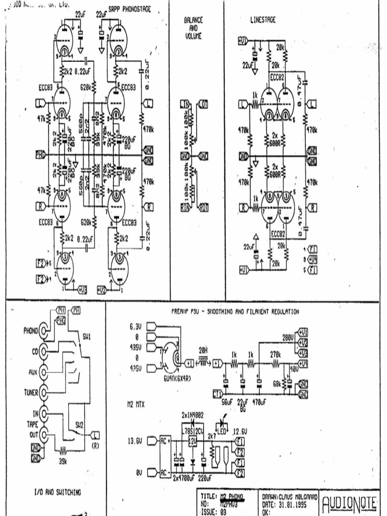 AudioNote M2 Riaa SCH | PDF