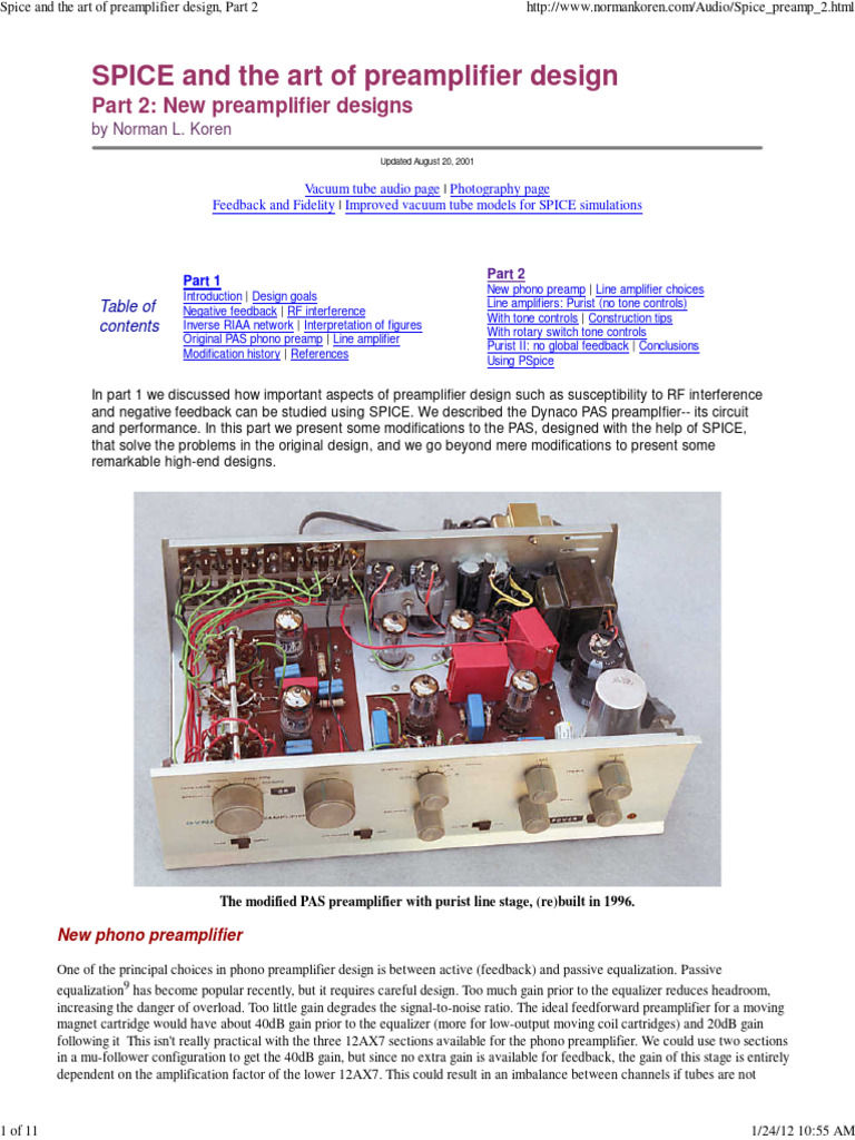 Spice and the art of preamplifier design, Part 2 | PDF | Amplifier ...