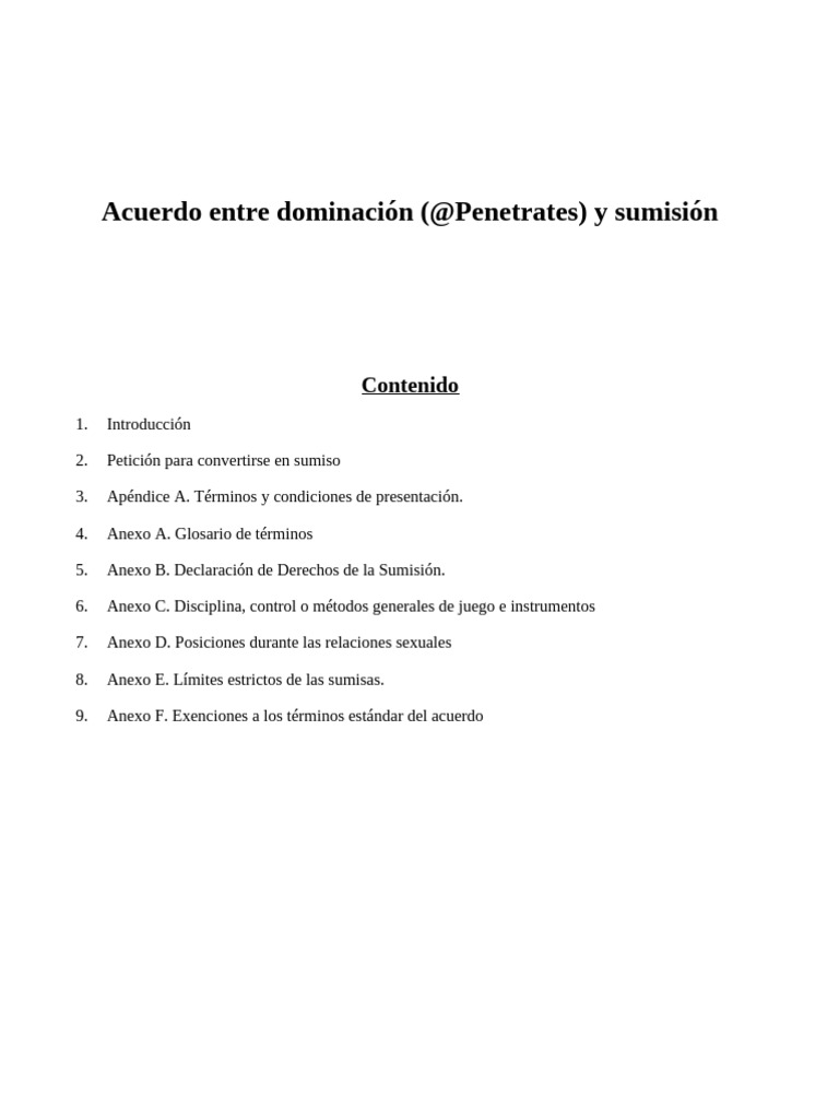 Acuerdo Ds | PDF | Bdsm | Masturbación