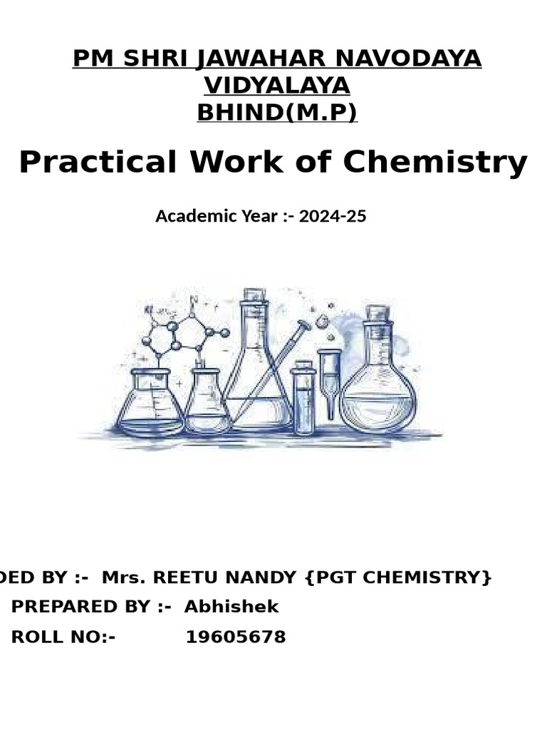 Physics Practical Front Page | PDF