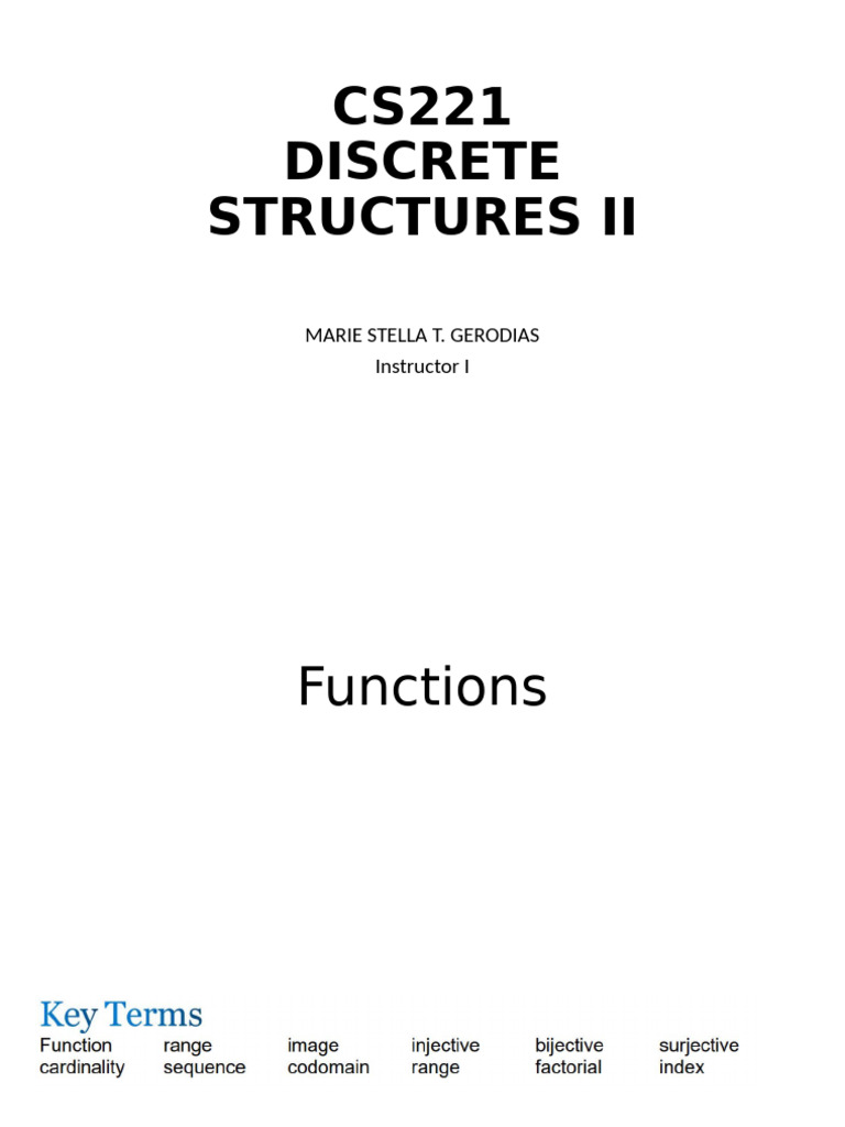 CS221 01-Functions | PDF