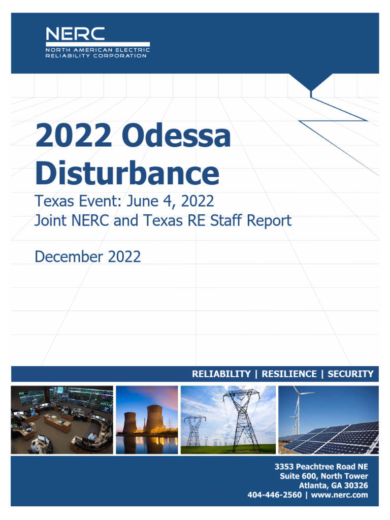 NERC_2022_Odessa_Disturbance_Report (1) | PDF | Power Inverter | Power ... NERC_2022_Odessa_Disturbance_Report (1) | PDF | Power Inverter | Power ...
