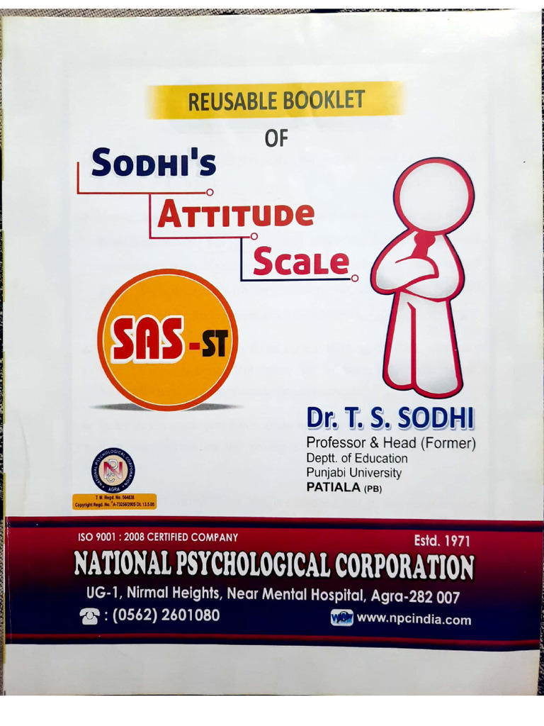 Sodhi's Attitude Scale | PDF
