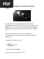 English Sba Oral Presentation | PDF | Language Arts & Discipline