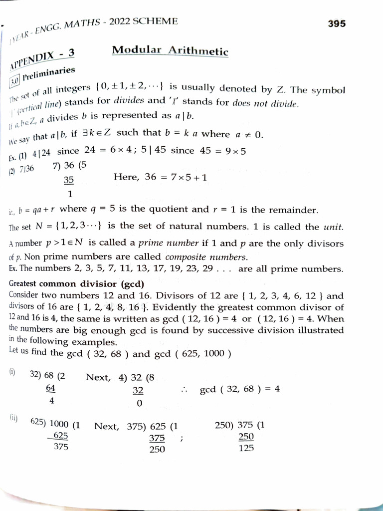 Modular Arithmetic | PDF
