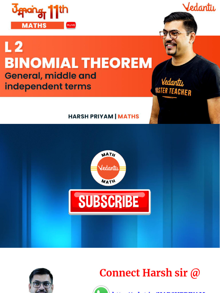 Binomial+Theorem+General,+Middle+and+Independent+Terms+Umang+ +11th ...