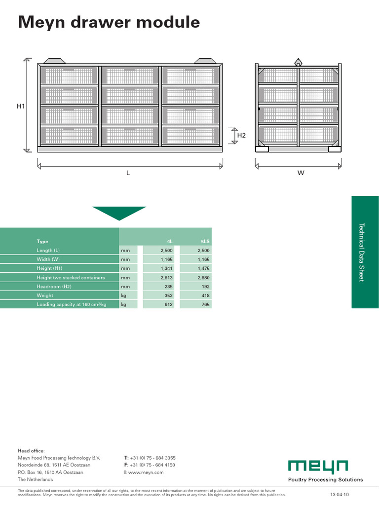 Meyn Drawer - Module | PDF