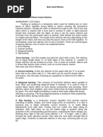 Types of Temporary Hand Stitches | PDF | Textile Arts | Sewing