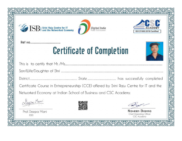 Sachin Certificate Compressed | PDF