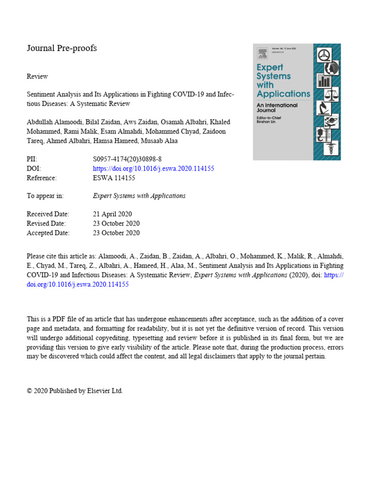 Alamoodi 2021 | PDF | Pandemic | Systematic Review