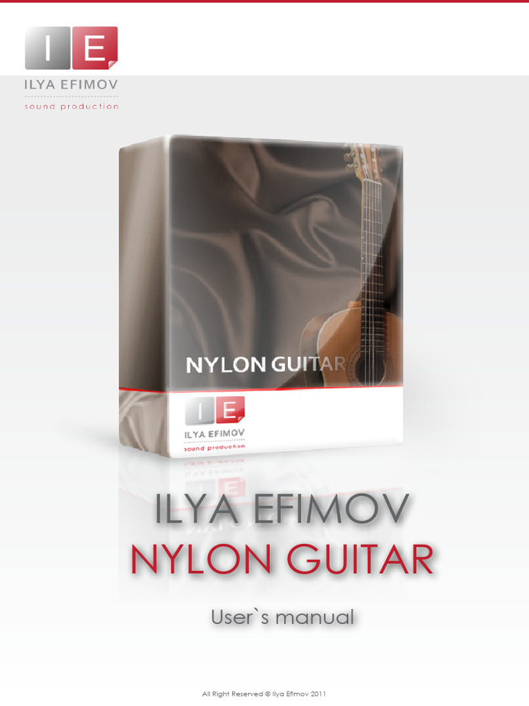 Ilya Efimov Nylon Guitar Manual 1 1 | PDF | Guitars | Graphical User Interfaces