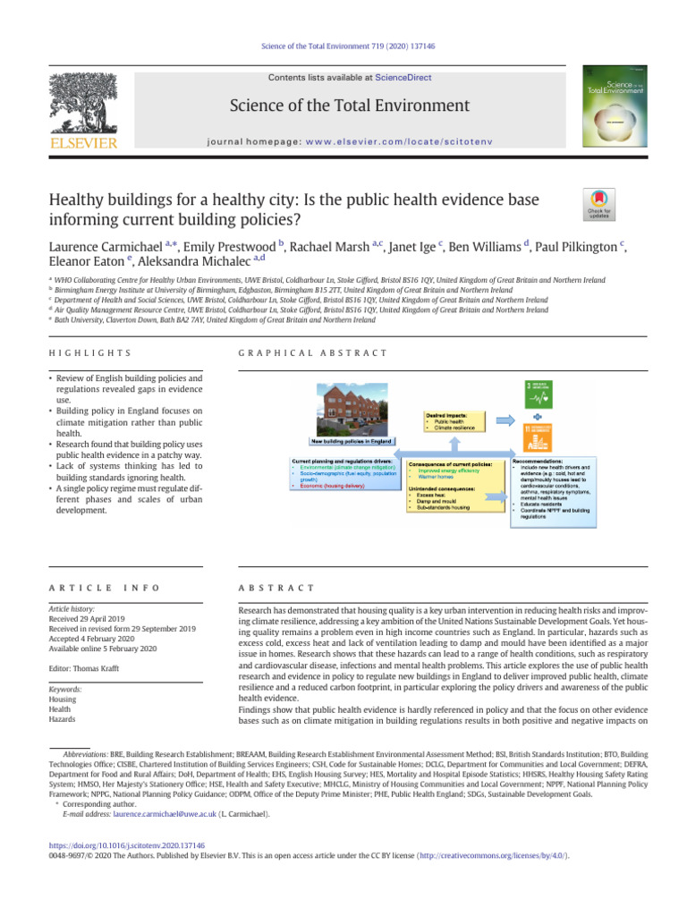 Healthy Buildings For Healthy City | PDF | Building Insulation ...