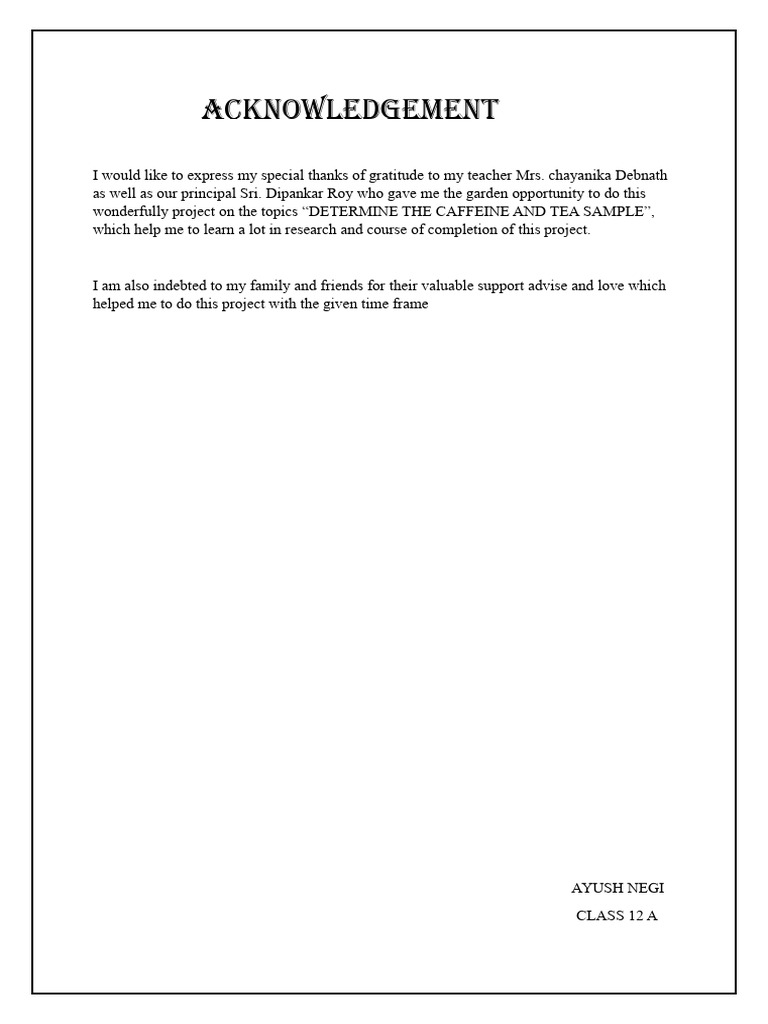 Acknowledgment | PDF