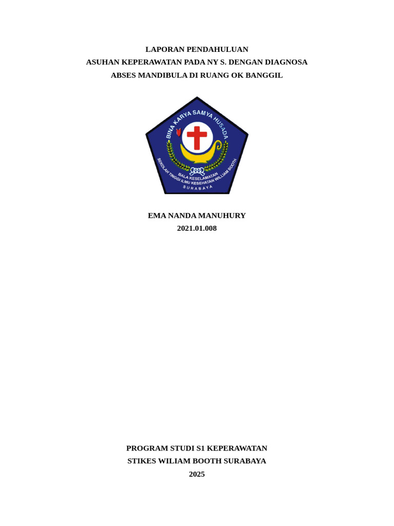 Asuhan Keperawatan Abses Mandibula | PDF
