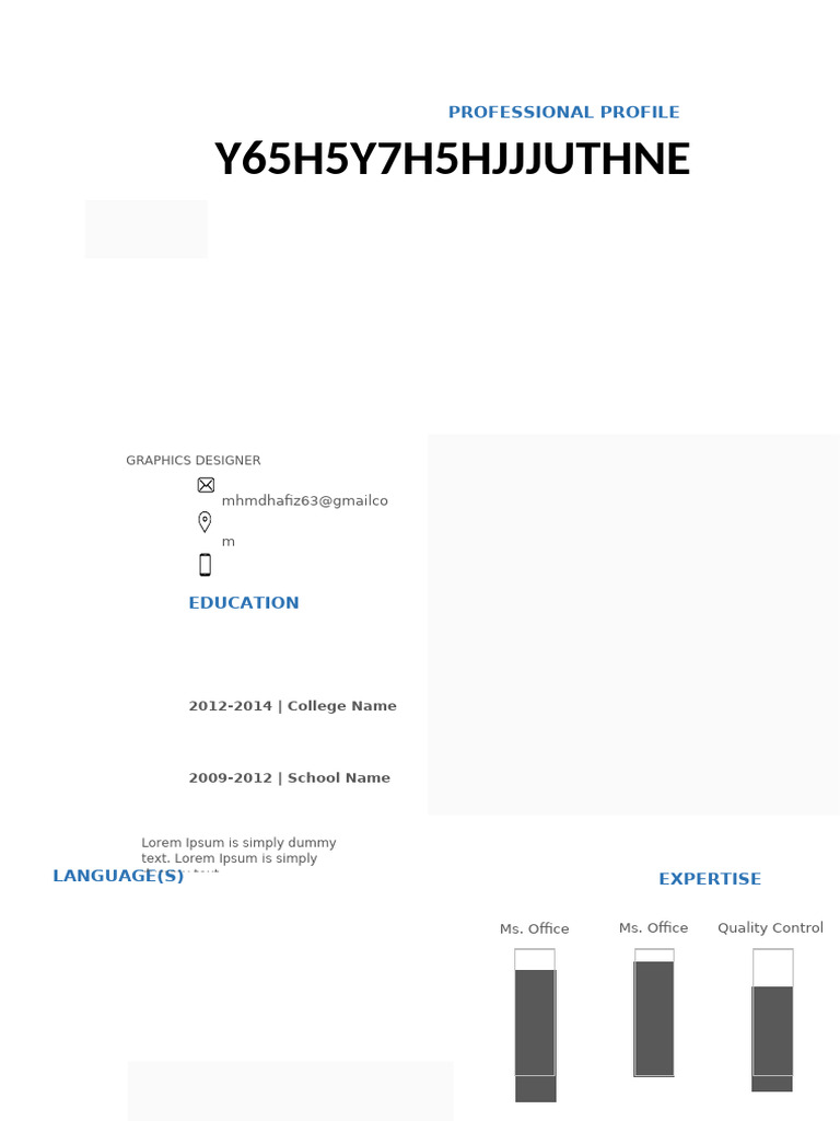 20 Free Tables CV Template | PDF