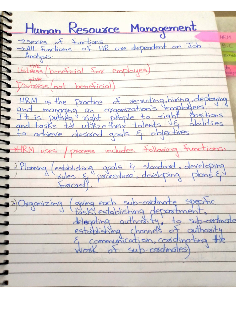 HRM notes - Copy | PDF