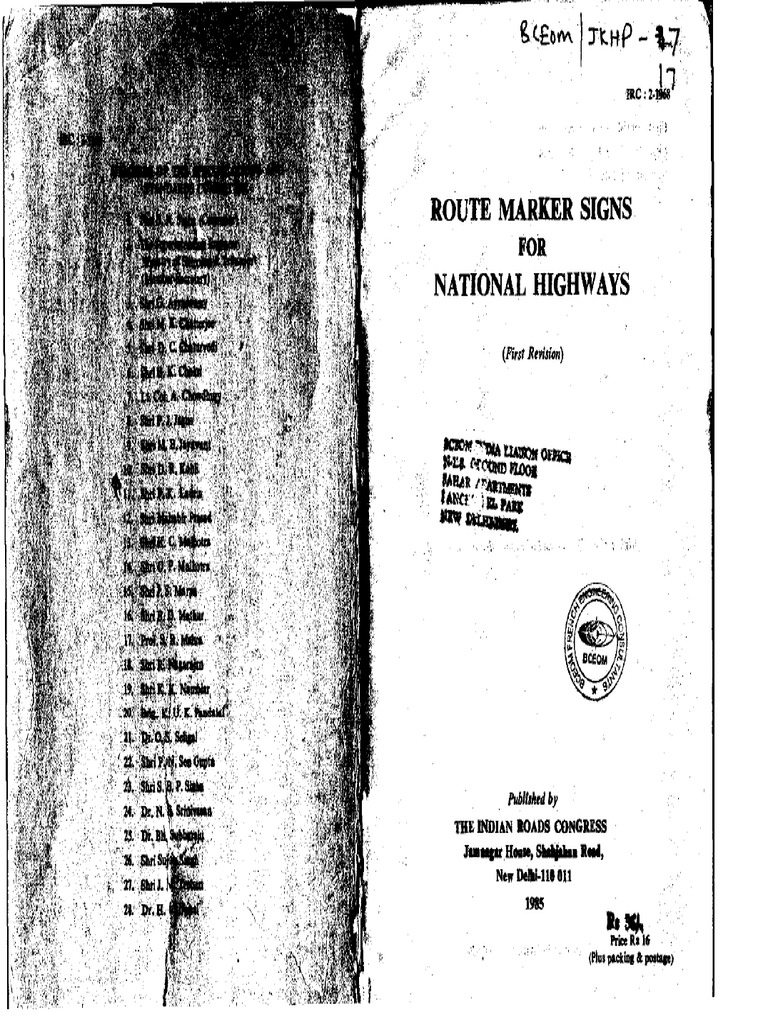 Route Marker Signs | PDF