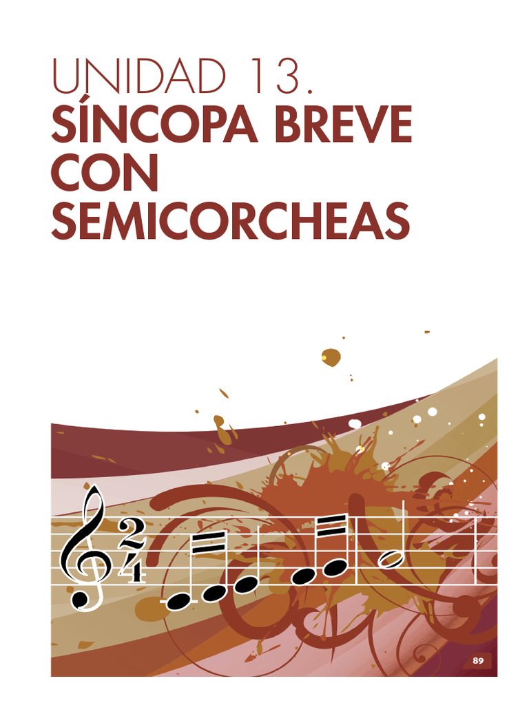 Síncopa Breve con Semicorcheas | PDF | Ritmo | Notación musical