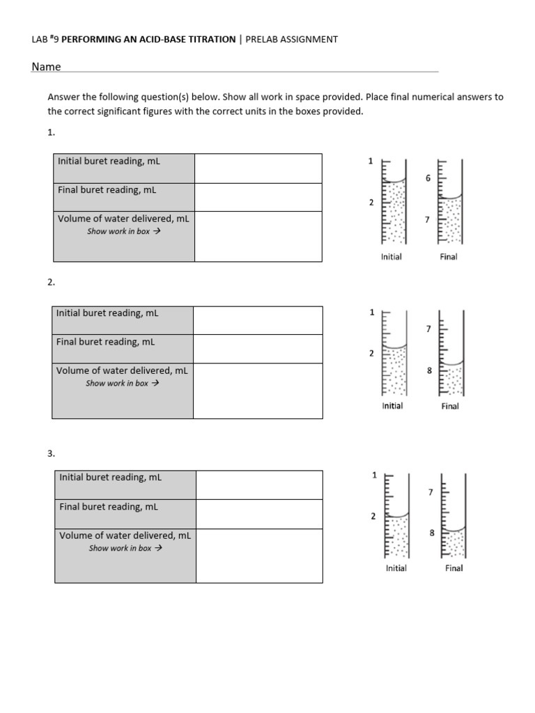 FA 2024 Titration Prelab Assignment(1) | PDF