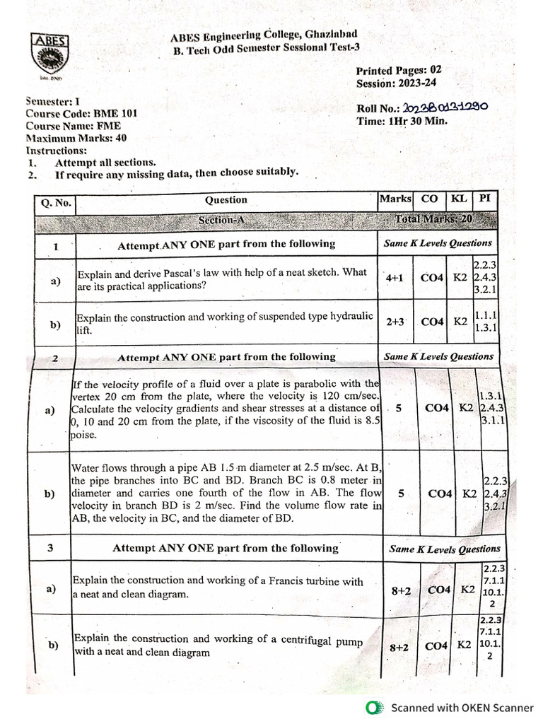 Mechanics ST-3 | PDF
