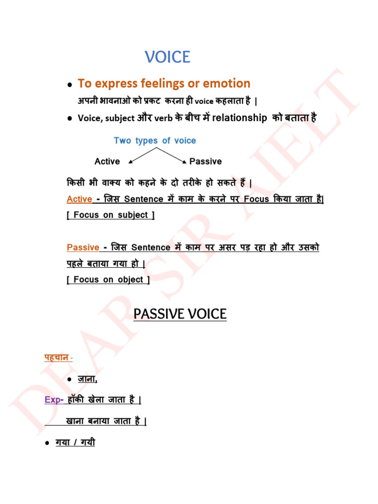 Understanding Active and Passive Voice | PDF | Verb