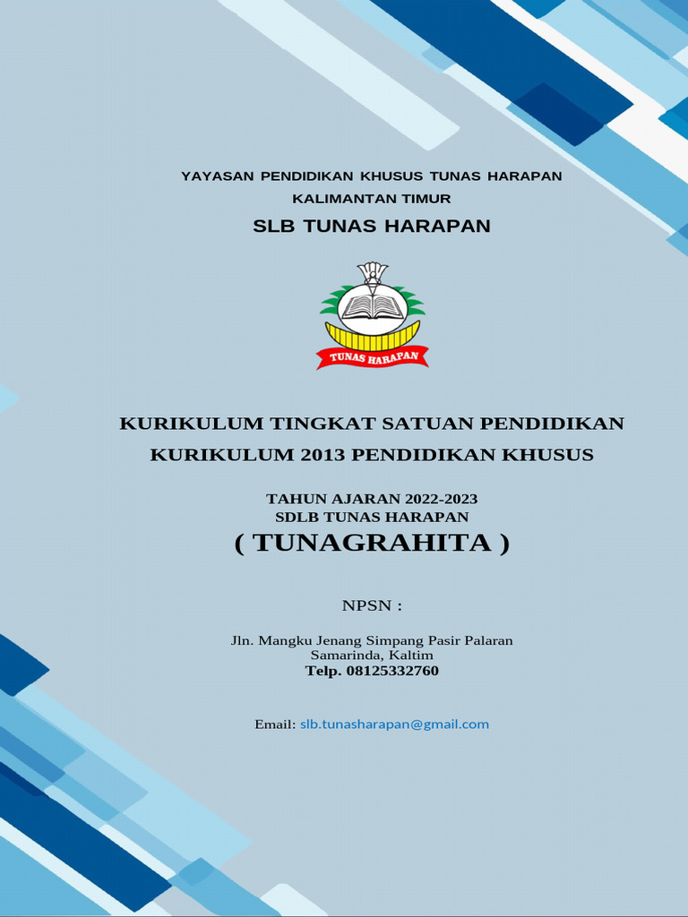KTSP - 1 SDLB C Tunagrahita | PDF