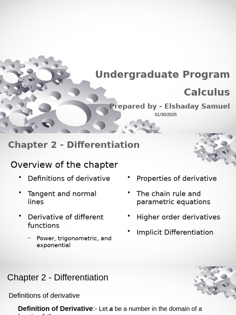 Calculus Chapter 2 (Scribd) | PDF | Derivative | Trigonometric Functions