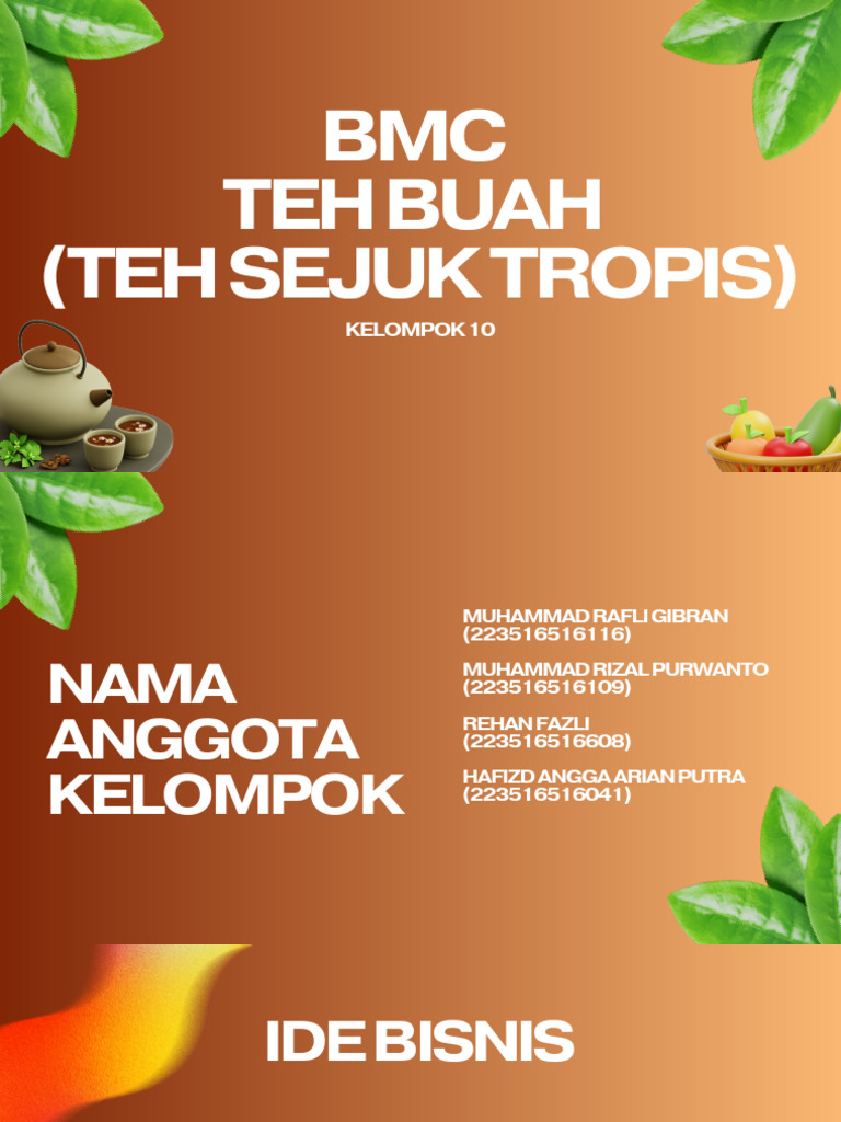 Teh Sejuk Tropis: Minuman Sehat Alami | PDF