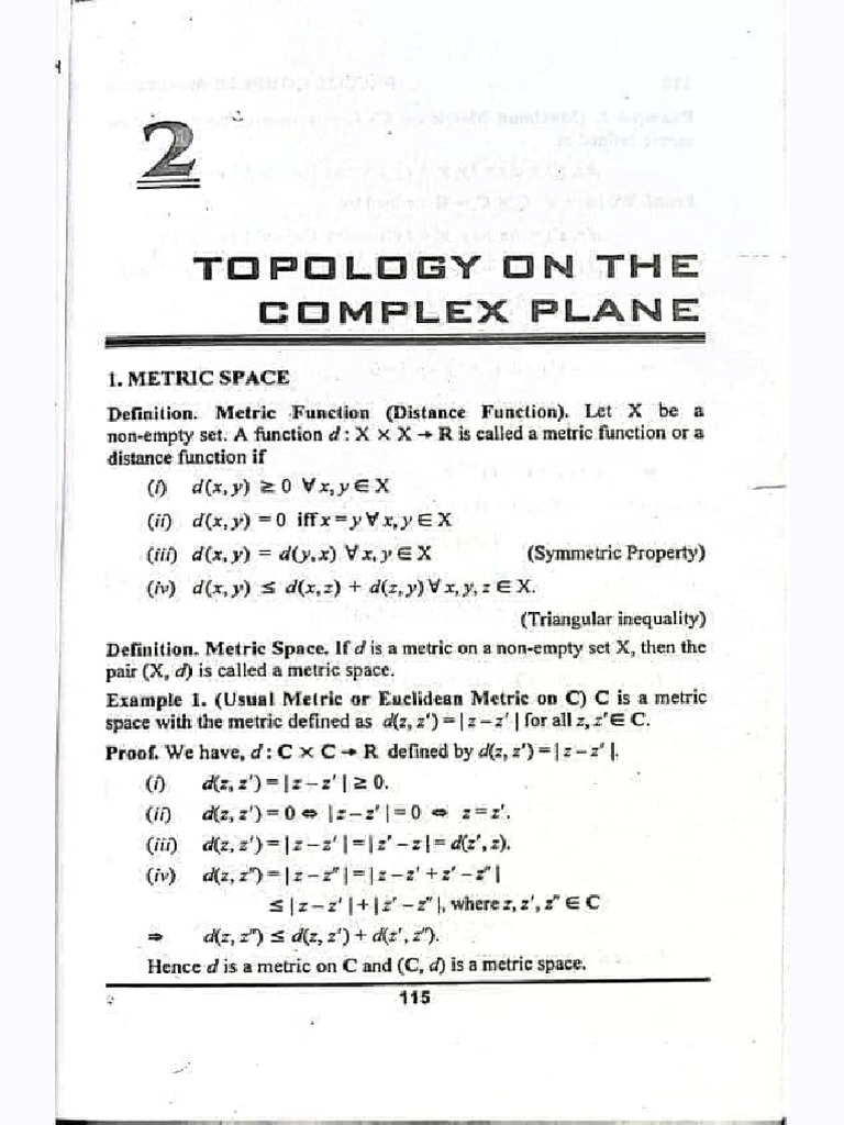 2 Topology on Complex Plane_Batch Compress | PDF