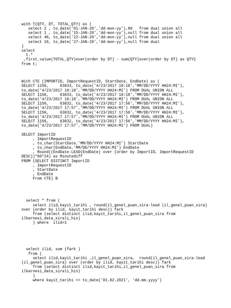 SQL Data Analysis Queries | PDF