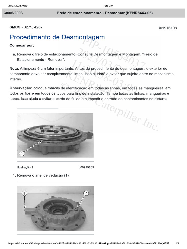 Parking Brake - Disassemble | PDF