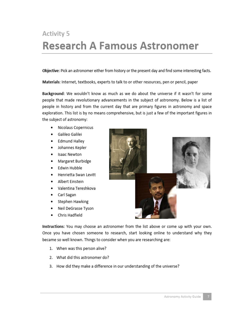 Famous Astronomers and Constellation Myths | PDF | Astronomy | Physical Sciences