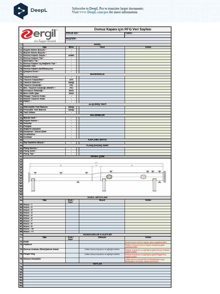 Pig Trap - RFQ Datasheet TR | PDF