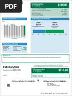Newly Designed Eversource Bill | PDF