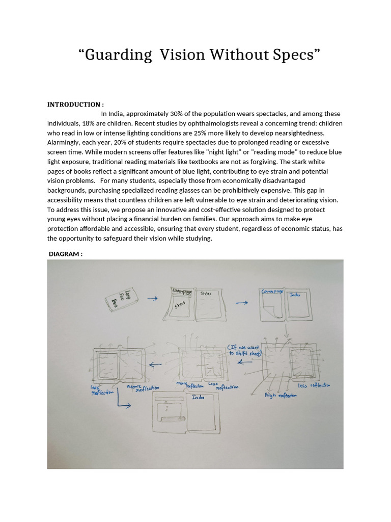 Guarding Vision Without Specs | PDF | Glasses | Eye