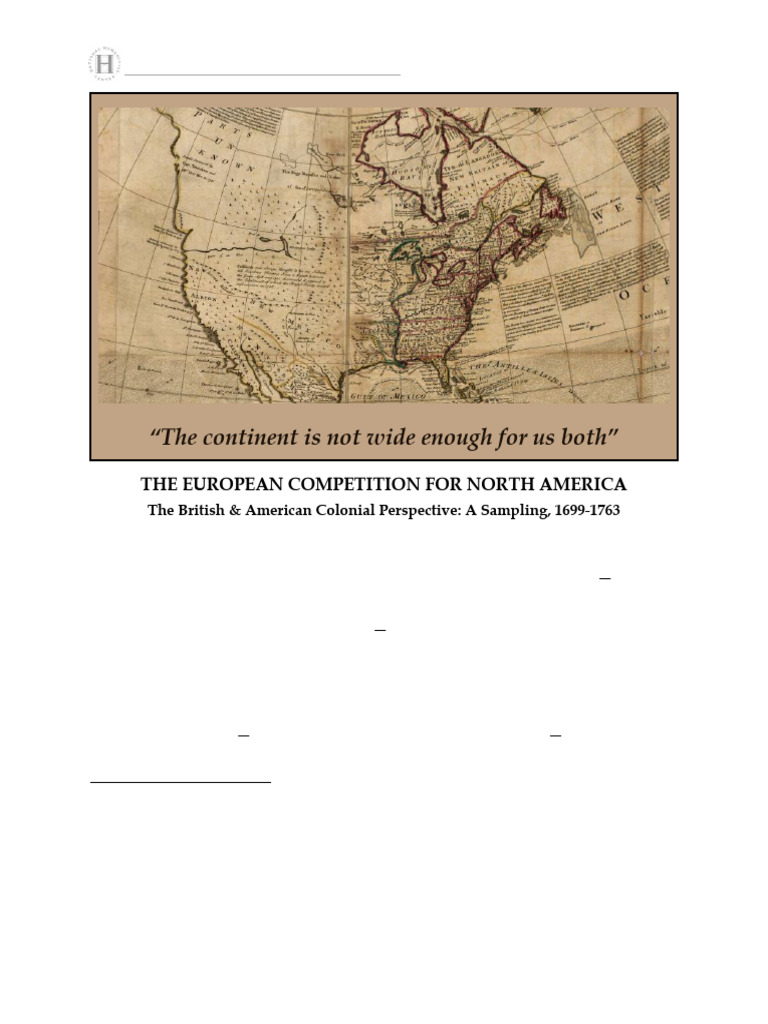 European Competition | PDF | British Empire | Thirteen Colonies