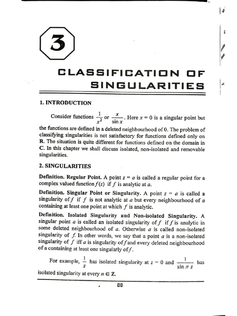 3 Classification of Singularities - Batch Compress | PDF