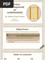 Meaning and Analysis of Invictus | PDF | Religious Belief And Doctrine