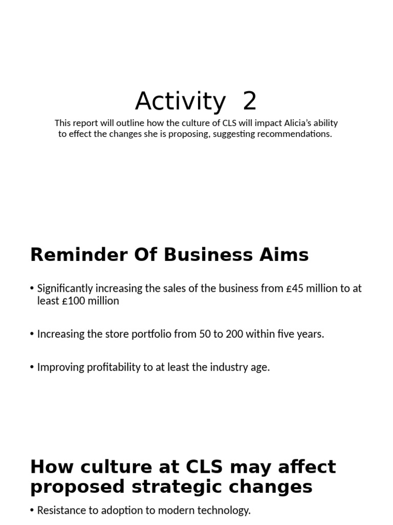 CLS Activty 2 PowerPoint | PDF