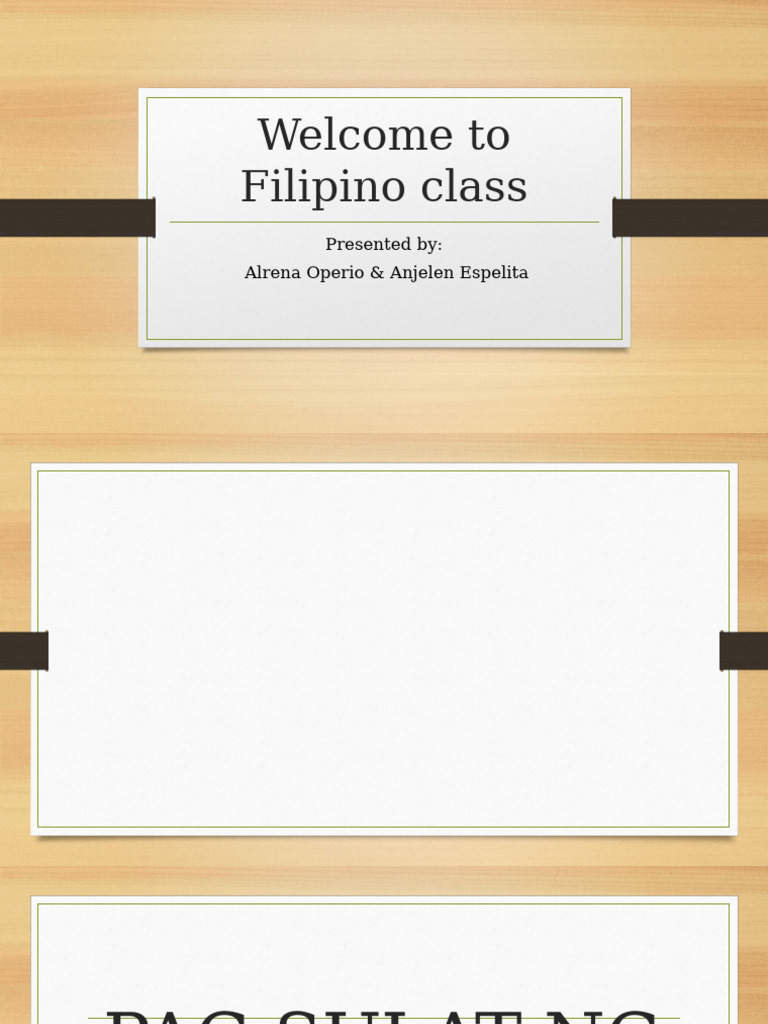 Welcome-to-Filipino-class | PDF
