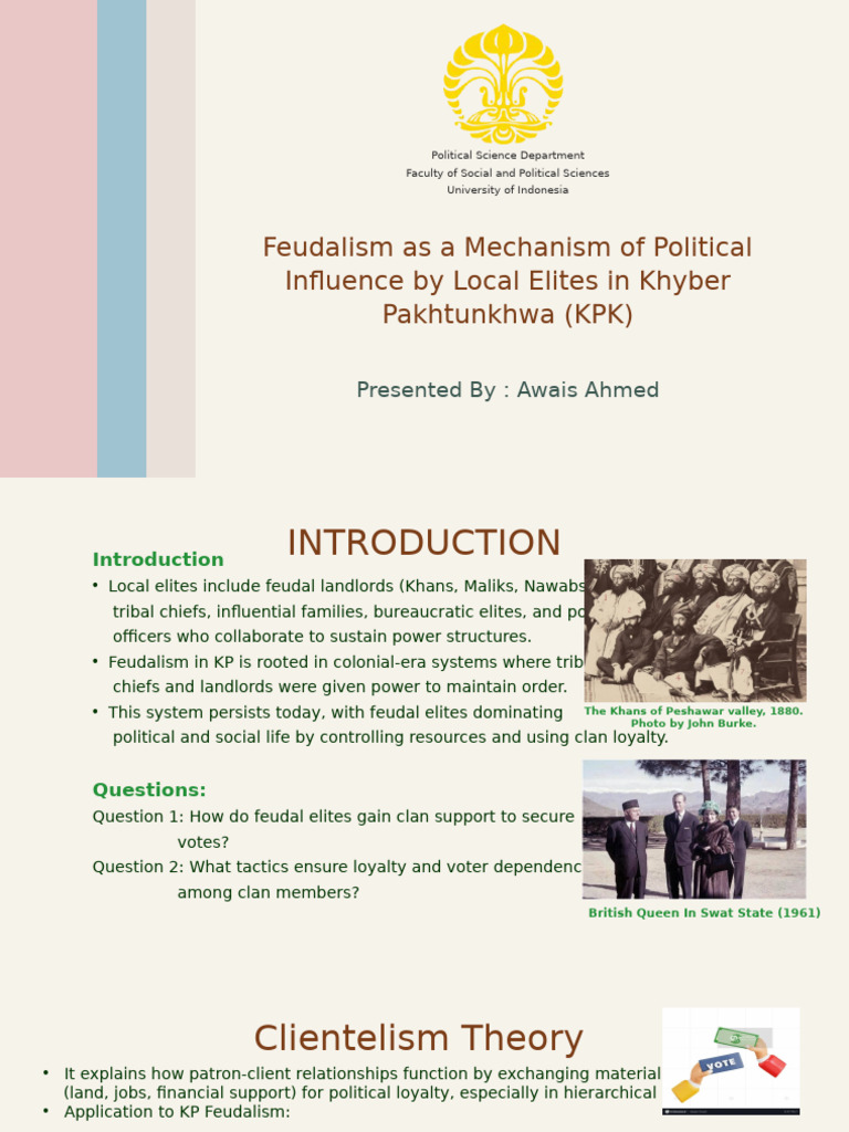 Feudalism's Political Influence in KPK | PDF | Khyber Pakhtunkhwa ...