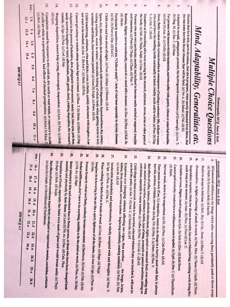 Jana ND Rath.... Materia Medica | PDF