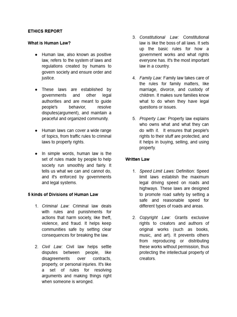 ETHICS REPORT | PDF | Employment | Food Safety