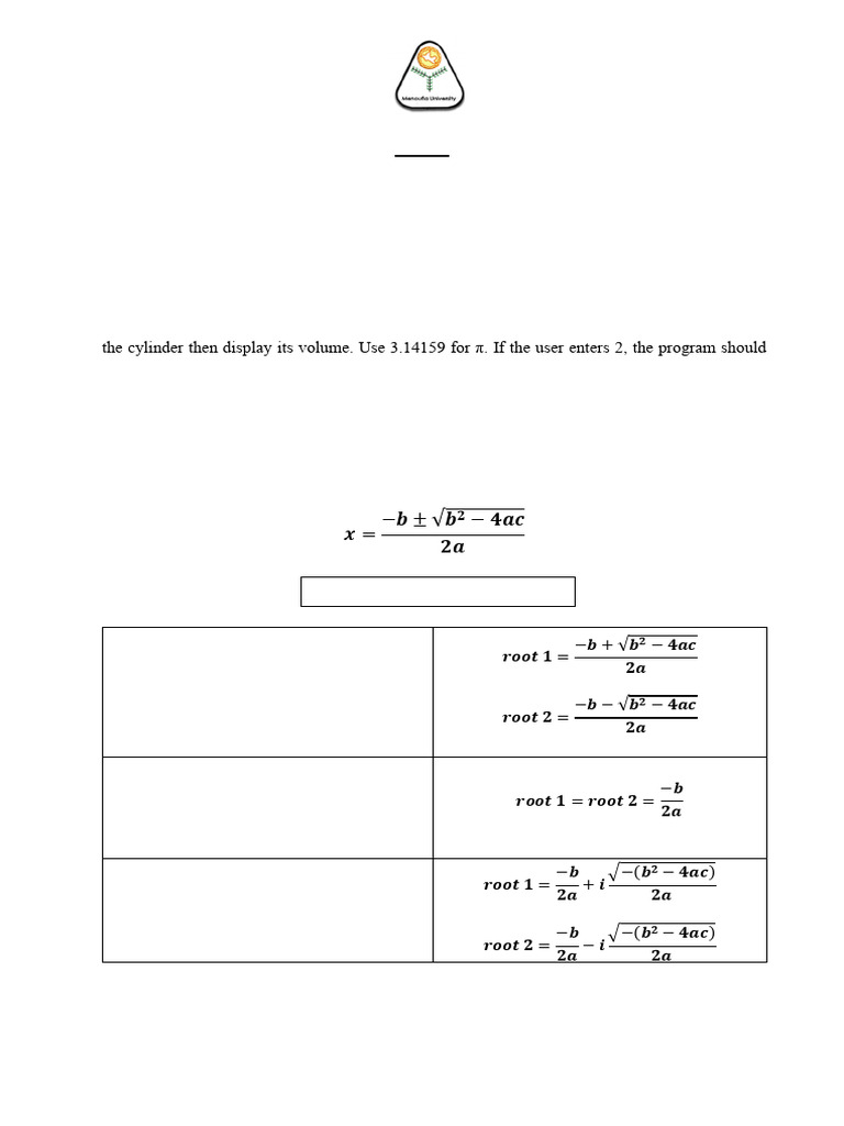 C++__Lab 6 | PDF | Quadratic Equation | Mathematics