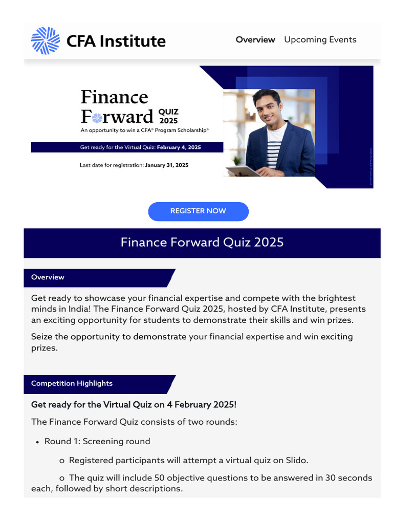 Finance Forward 2025 - Banglore | PDF | Educational Stages