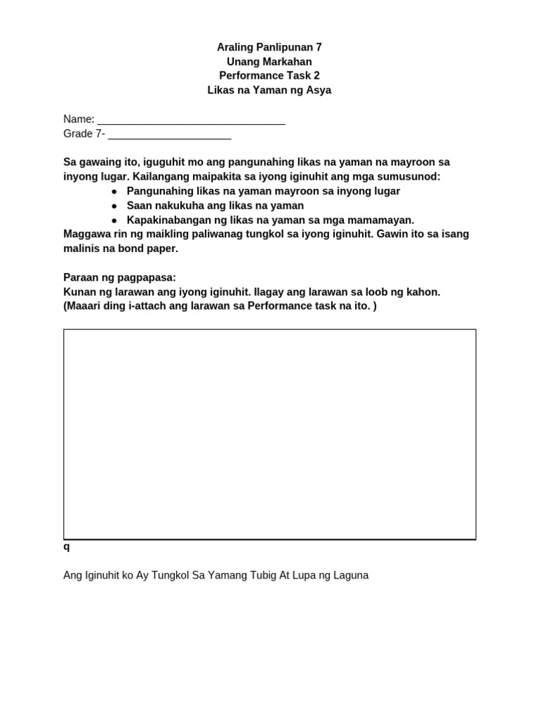 (Template) Performance Task 2 | PDF
