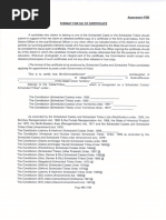 Central SC Certificate Format | PDF | Government Of India | Government